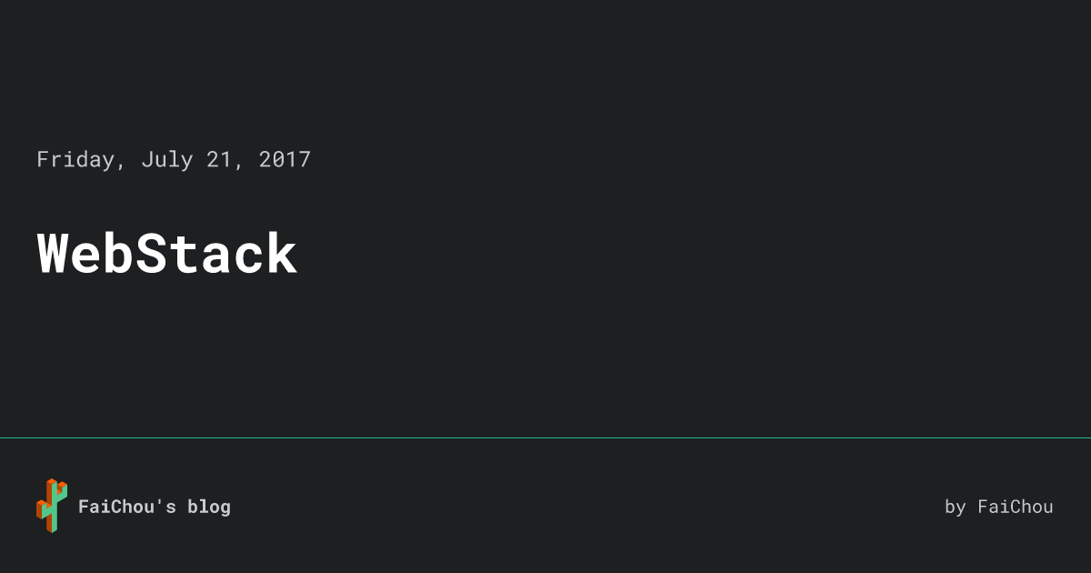 WebStack • FaiChou's blog