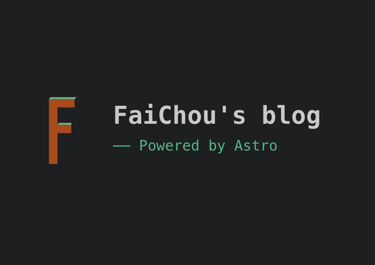 Home • FaiChou's blog